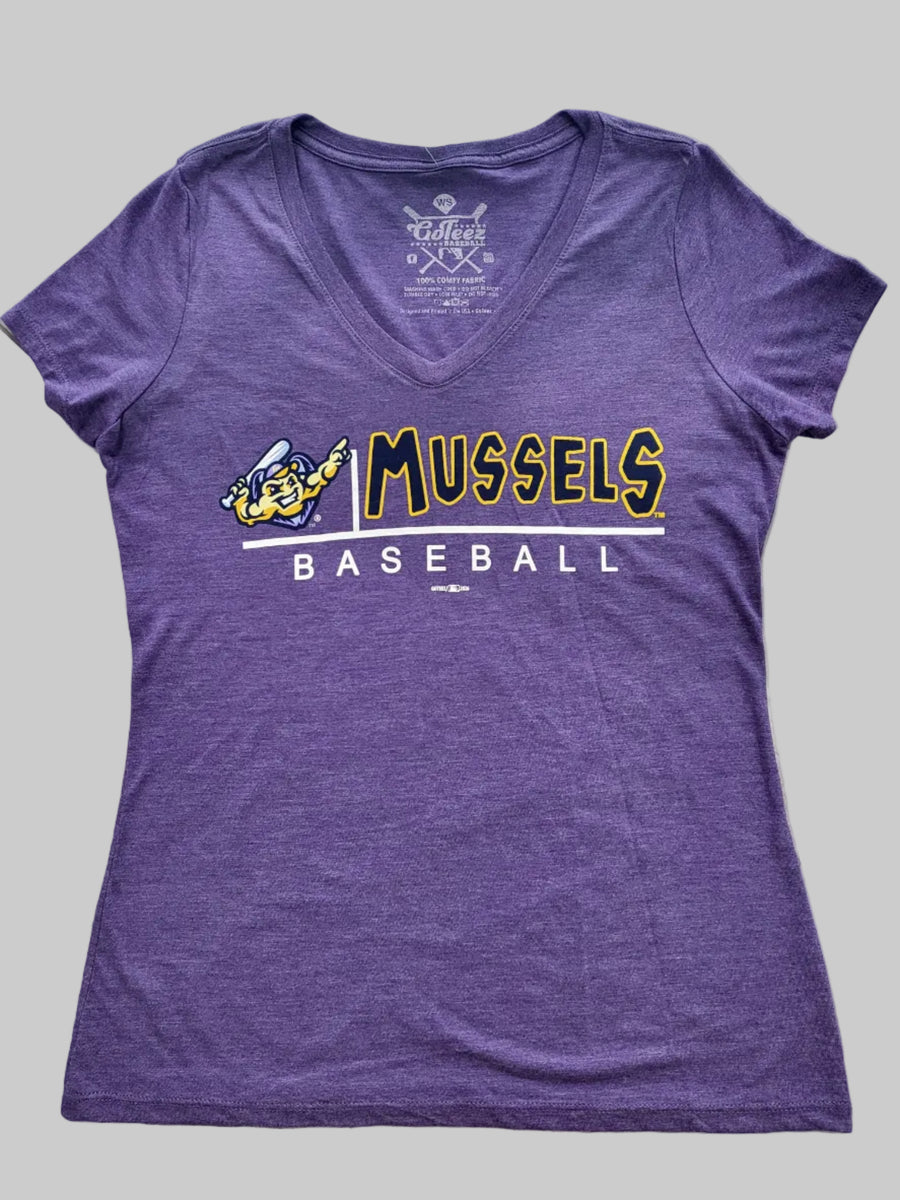 Mighty Mussels Women's V-Neck BASELINE Tee – Fort Myers Mighty Mussels